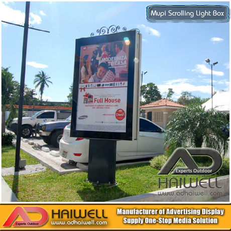 Outdoor Scrolling Light Box- LED Lighting- Adhaiwell