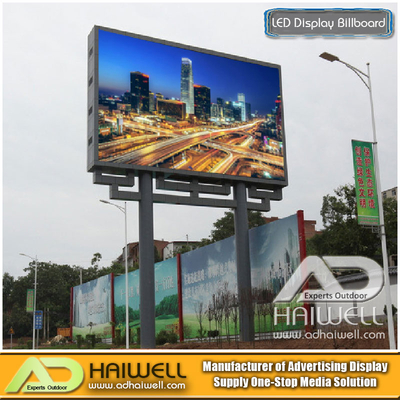 Outdoor Digital DIP LED Module Advertising Display Billboard Structure Adhaiwell