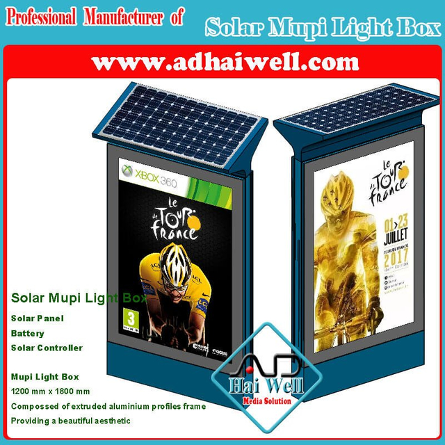 Green Power Solar Solution for your Advertising Display |Adhaiwell