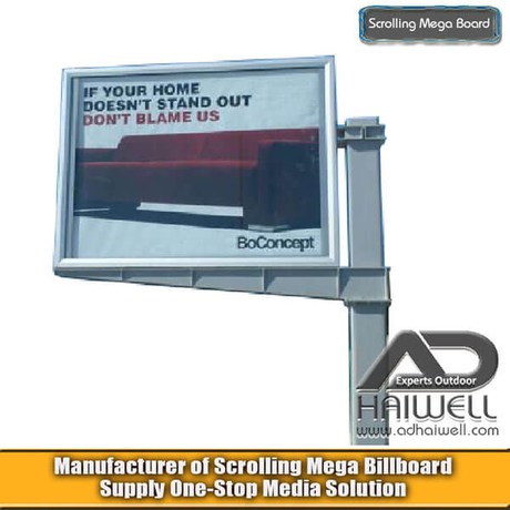 Cantilever Scrolling Rotating Dynamic Ads Display Billboard |Adhaiwell
